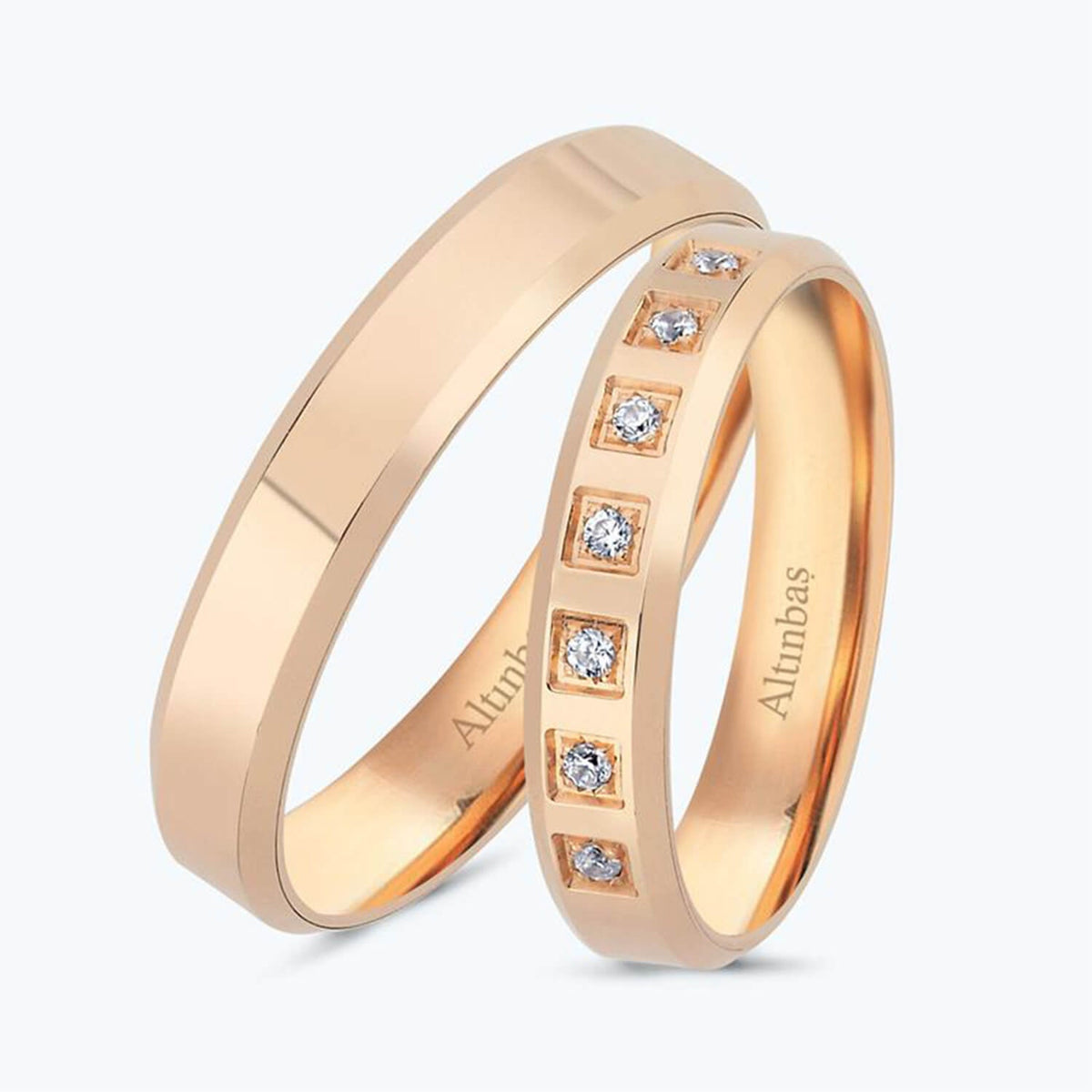 Trauringpaar Gold D050-C | Altınbaş