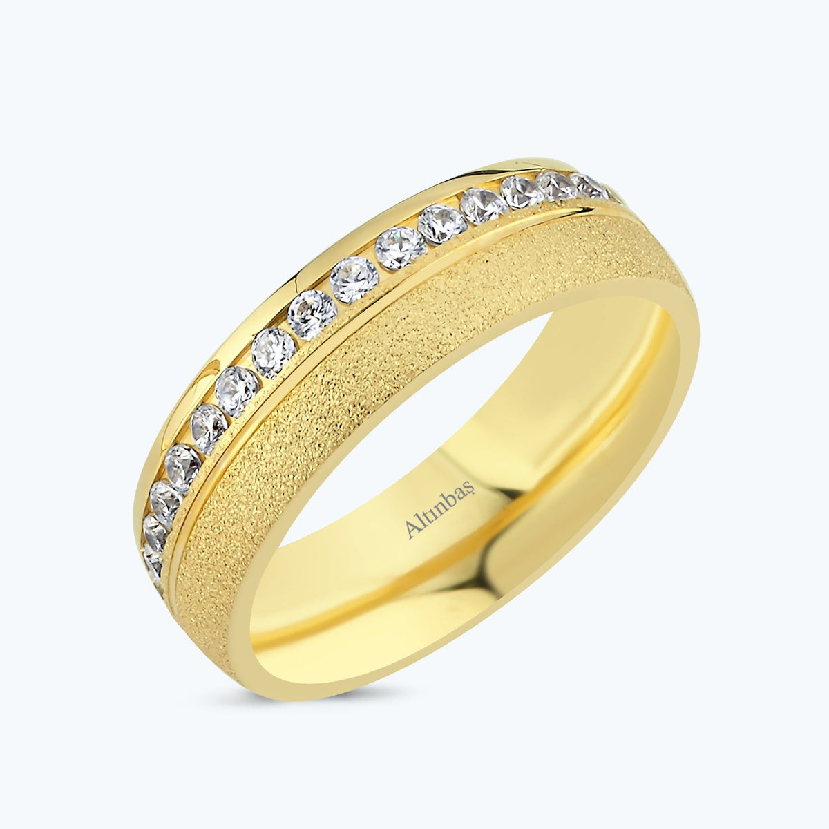 Damen Gold Trauring D072-W | Altınbaş