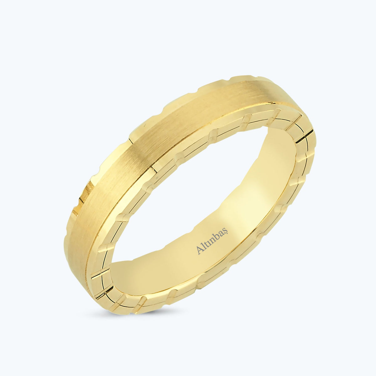 Damen Gold Trauring D073-W | Altınbaş