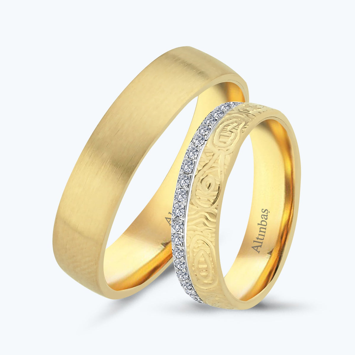 Trauringpaar Gold D080-C | Altınbaş